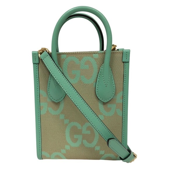 Gucci | Bags | Gucci Jumbo Gg Mini Tote Gg Canvas Green | Poshmark